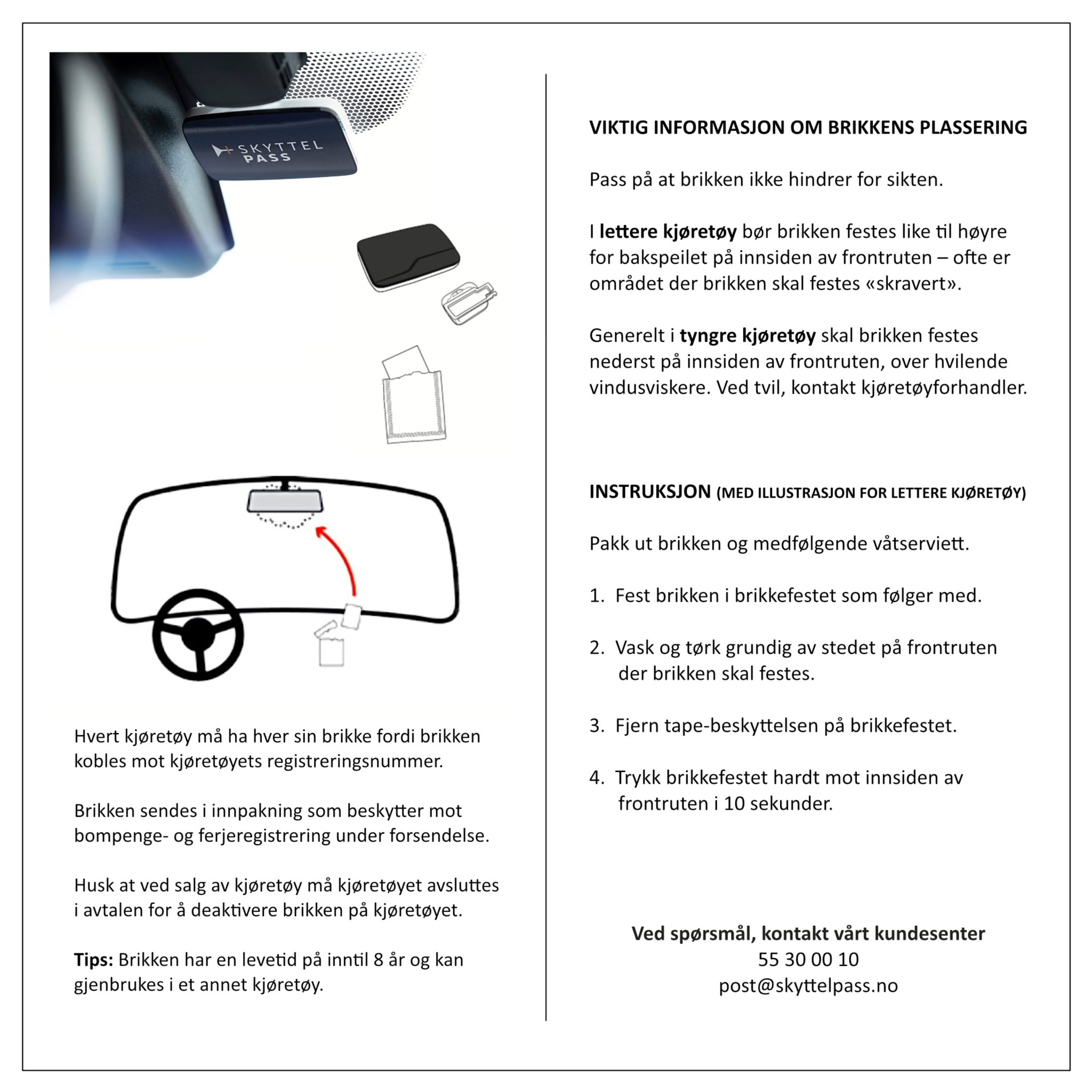 Hvordan feste og fjerne bombrikken? | SkyttelPASS